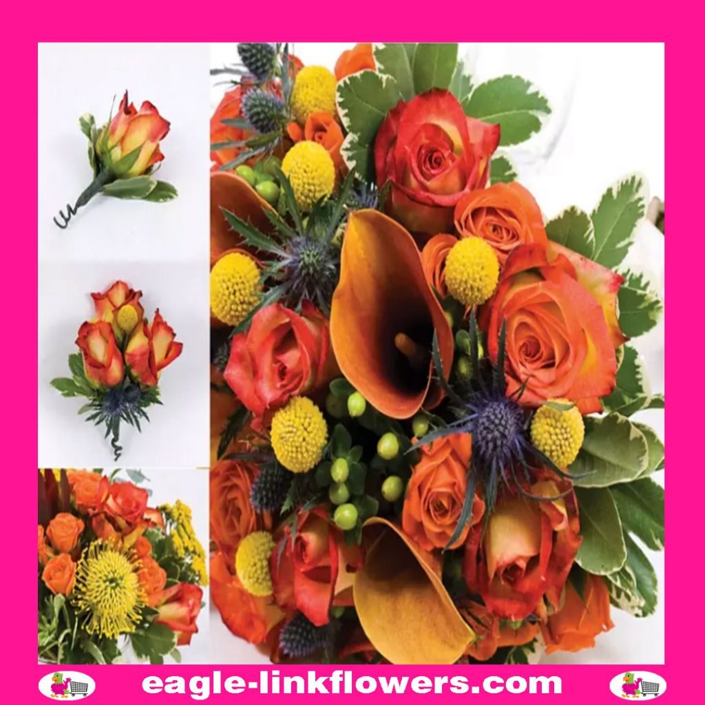 Packed at the Source Wedding Bouquets - Eagle-Link Flowers